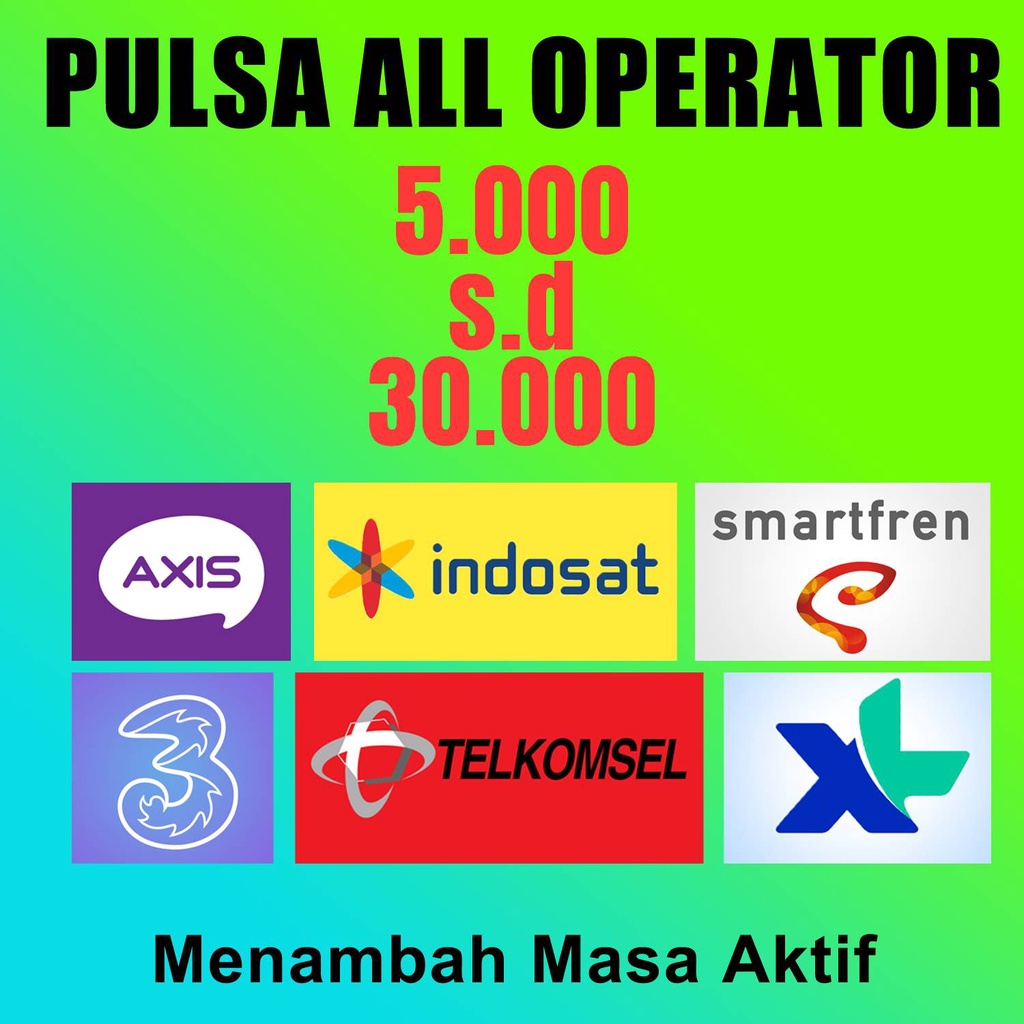 Jual PULSA ALL OPERATOR TERMURAH!!! 5000 - 30000 PULSA TELKOMSEL ...