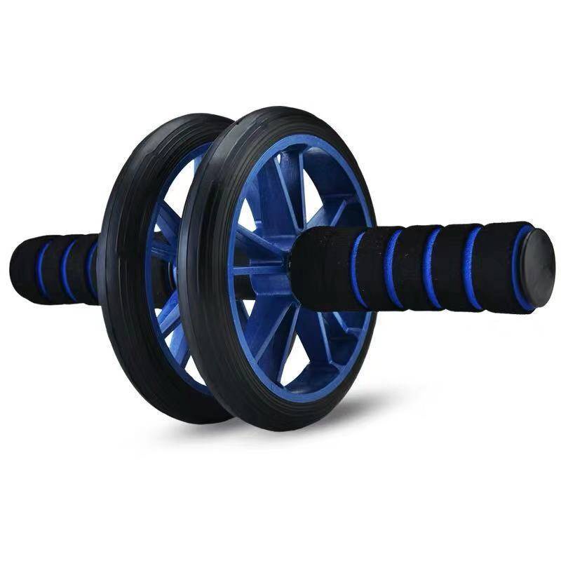 Jual GYM ROLL / ALAT LATIHAN PERUT / AB WHEEL/AB ROLLER/DOUBLE WHEEL ...