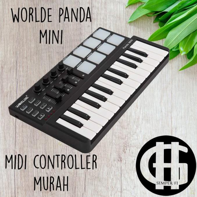 Jual WORLDE Panda Mini Piano Digital 25 Key + DRUM Pad Midi Controller ...