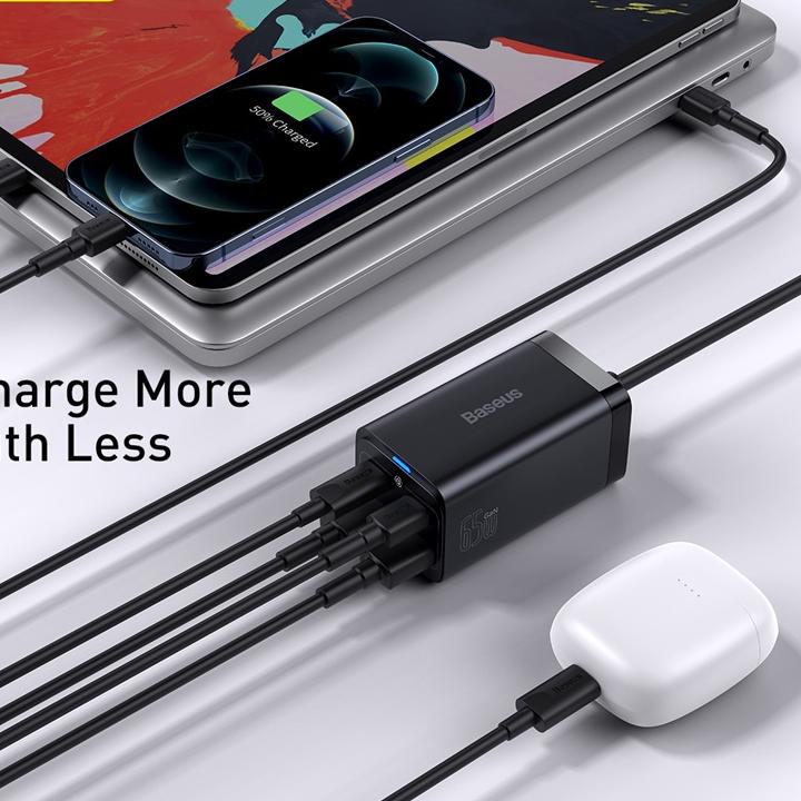 Jual doml-2 Baseus Kepala Charger GAN3 Pro 65W Fast Charger 4in1 ... Jual doml-2 Baseus Kepala Charger GAN3 Pro 65W Fast Charger 4in1 ...