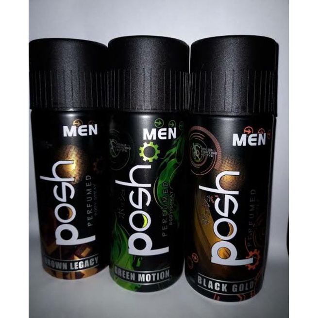 Jual Posh body spray men murah 150ml / deodorant cewek cowok ...