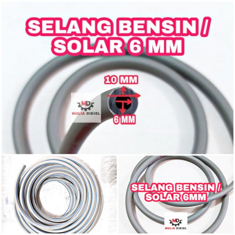 Jual Selang Bahan Bakar 6MM 8MM Bensin Pertamax Pertalite Mesin ...