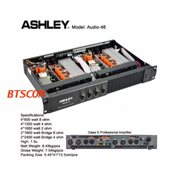Jual POWER AMPLIFIER ASHLEY AUDIO 48/Audio48 4CHANNEL 4X800WATT CLASS D ...