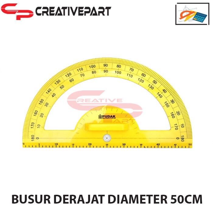 Jual Busur Derajat 50 cm / Alat Peraga Matematika SD | Shopee Indonesia