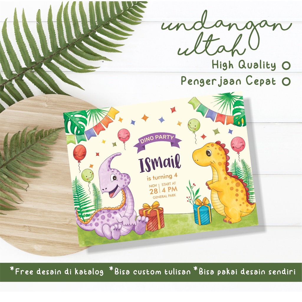 Jual UNDANGAN ULTAH / ULANG TAHUN / BIRTHDAY ANAK / KARTU CUSTOM / FREE PLASTIK | Shopee Indonesia