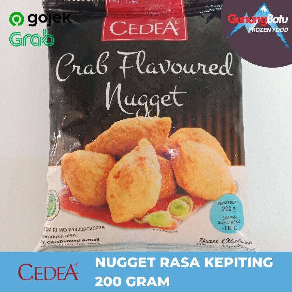 Jual CEDEA CRAB NUGGET ( NUGGET KEPITING) 200 GRAM | Shopee Indonesia