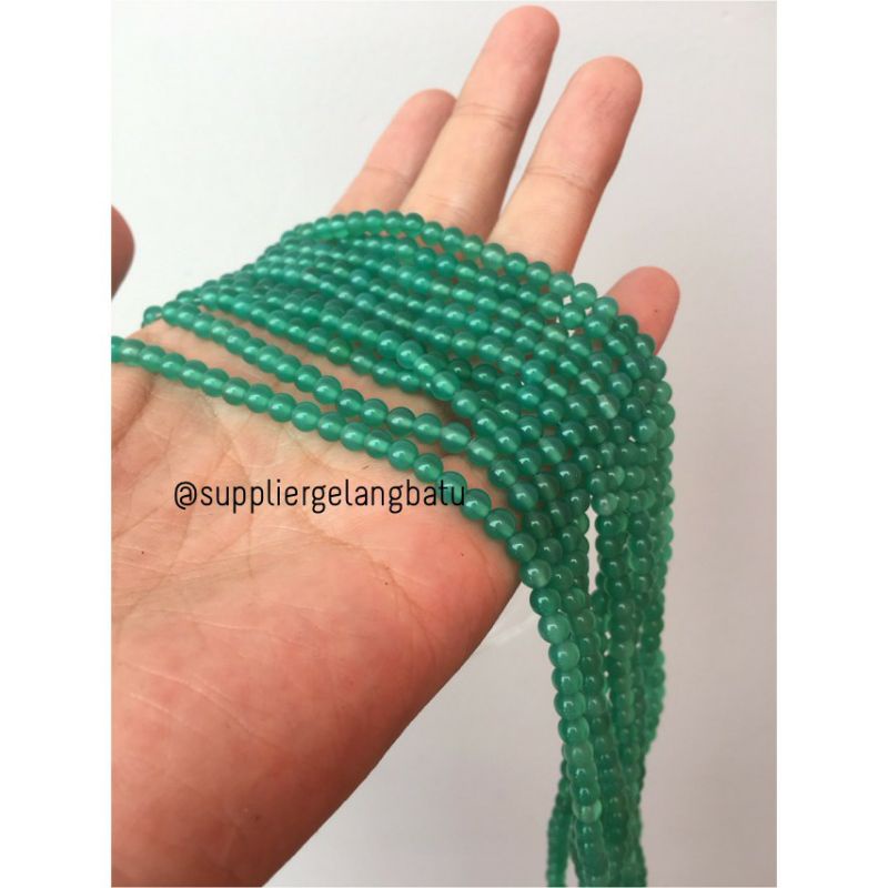 Jual Manik Batu Alam Jade hijau 6mm | Shopee Indonesia