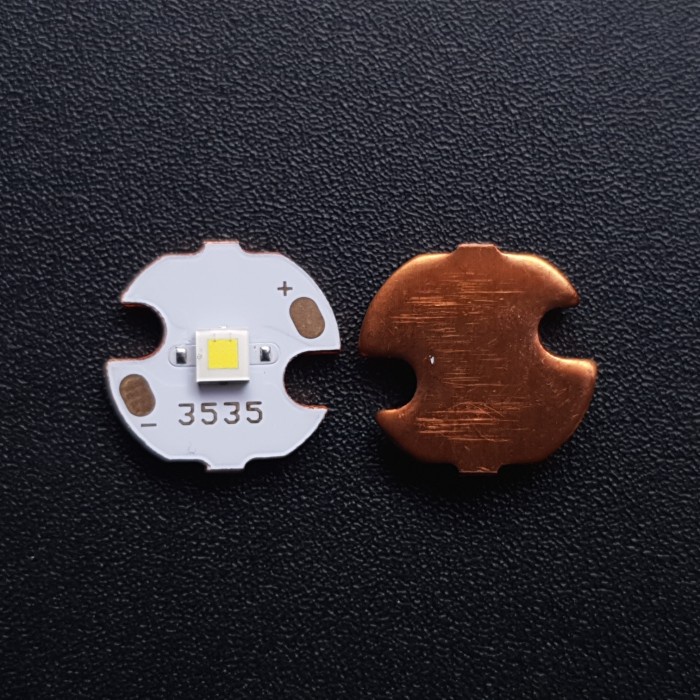 Jual CREE XP-L XPL HI PUTIH 16MM TEMBAGA LED EMITTER 6500K WHITE COPPER ...