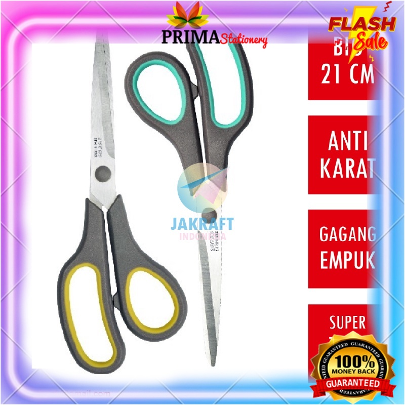 Jual (1 Pcs) Gunting Kertas Karton Besar Tajam 21 Cm Gagang sperti ...
