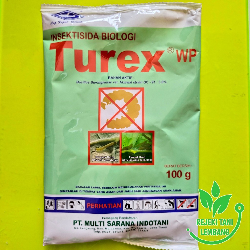 Jual INSEKTISIDA BIOLOGI TUREX WP 100G PEMBASMI HAMA TANAMAN | Shopee ...