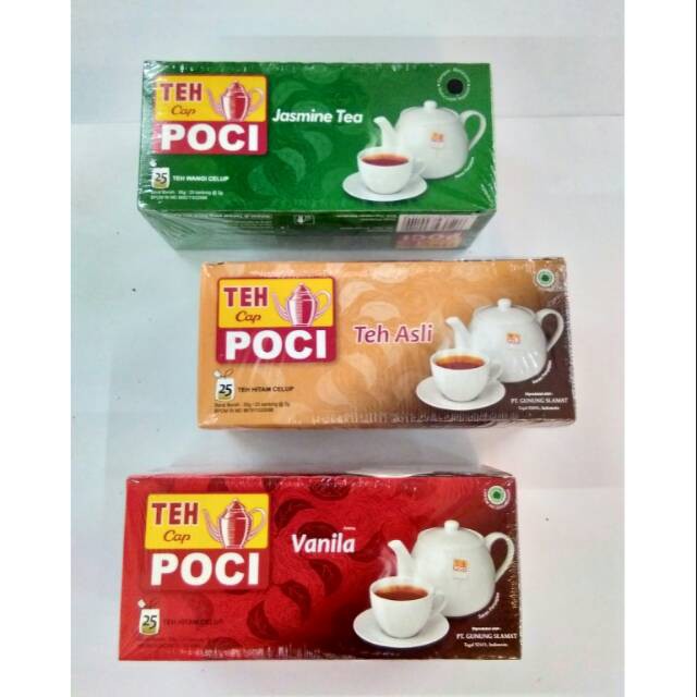 Jual TEH CAP POCI / TEH CELUP POCI ISI 25 | Shopee Indonesia