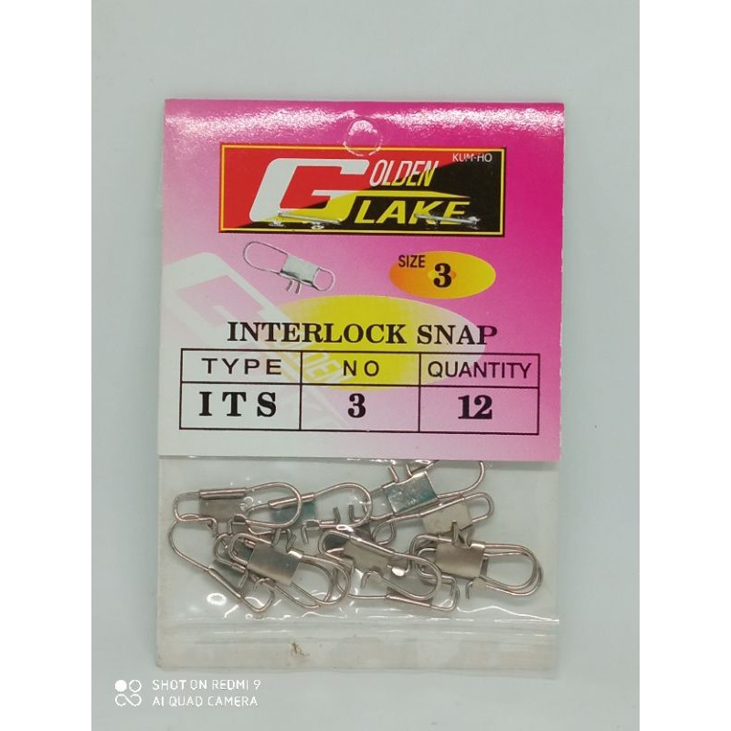 Jual Aksesoris Pancing Penitik Golden Lake Interlock Snap ( No.03 ...