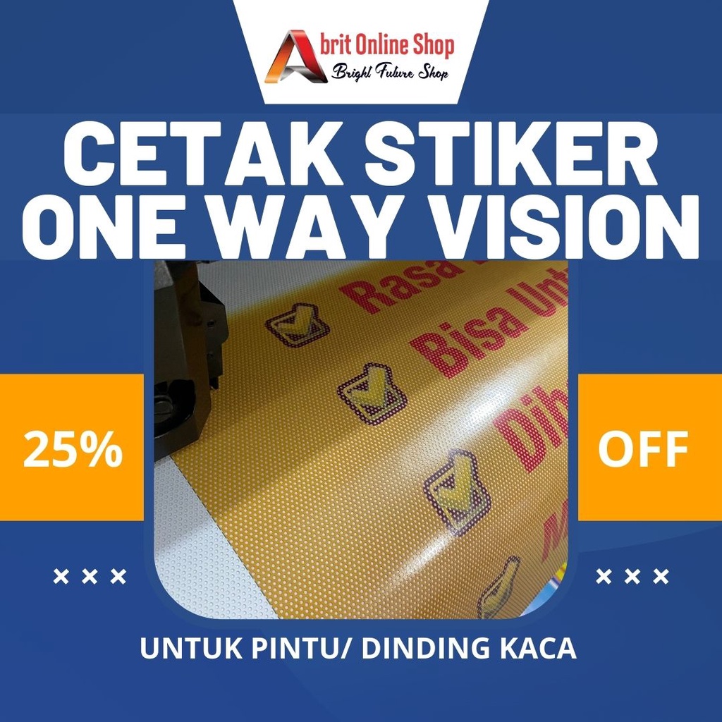 Jual STIKER ONE WAY | STIKER ONE WAY KACA | STIKER ONE WAY VISION ...
