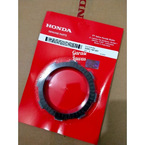 Jual 22201-107-001 Plat kopling original AHM Honda Tiger kampas kopling ...