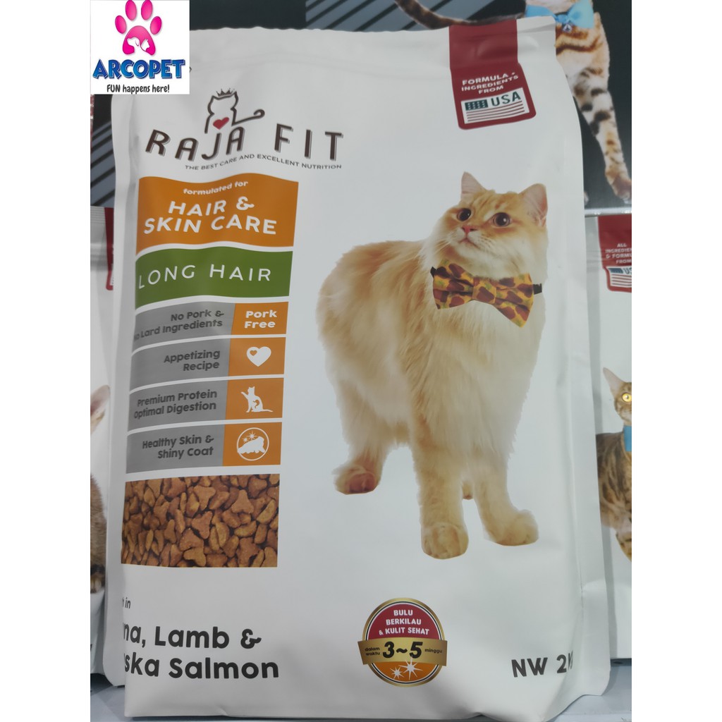 Jual RAJA FIT LONG HAIR - TUNA, LAMB, ALASKA SALMON - 2KG - MAKANAN ...