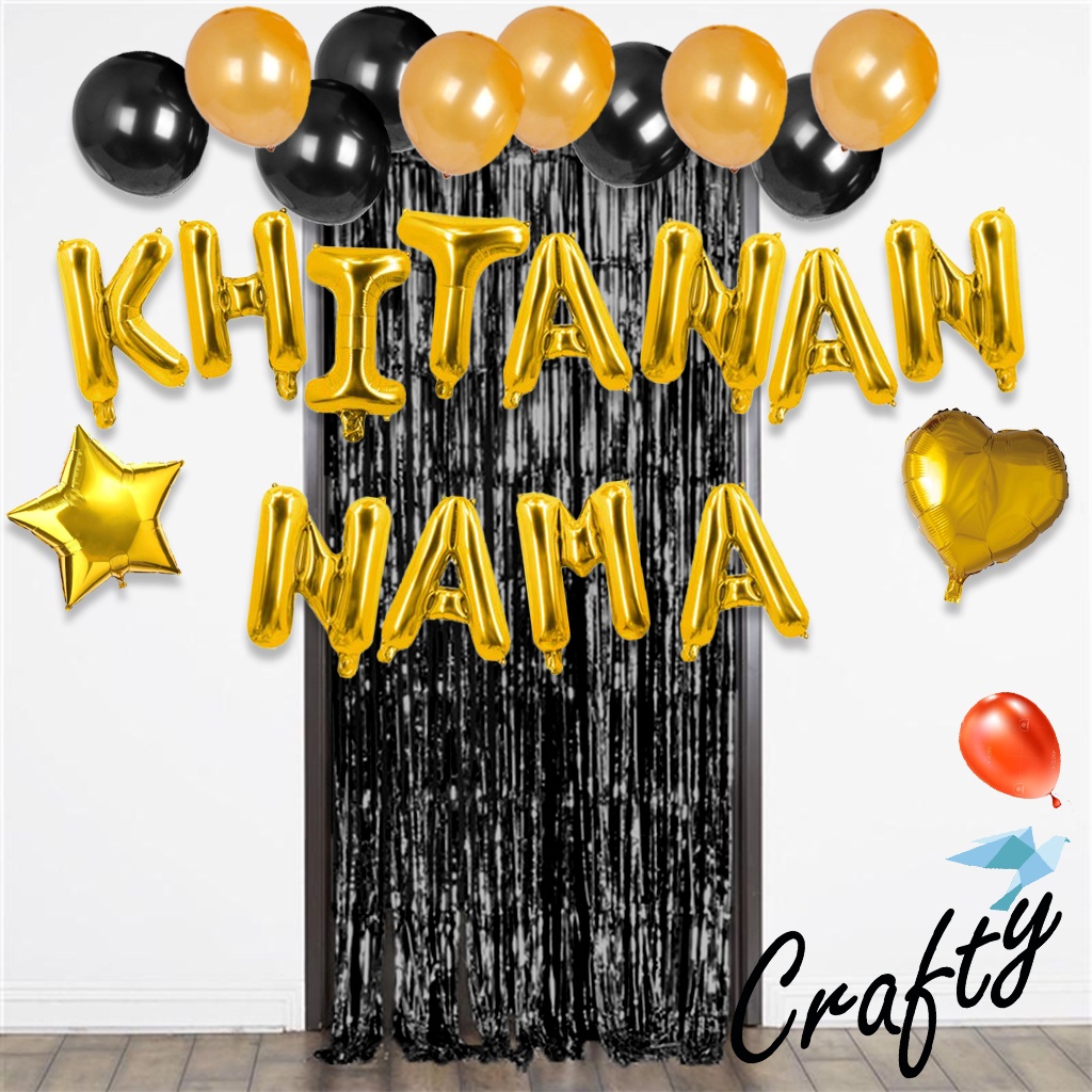 Jual [PAKET] Dekorasi Balon Warna Warni SIMPLE KHITANAN CURTAIN ...