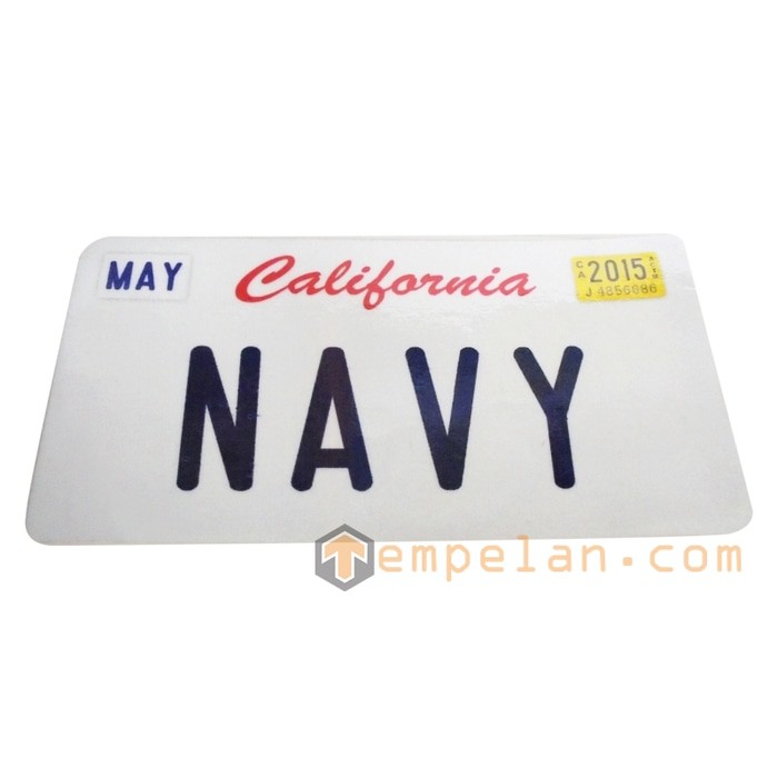 Jual STICKER PLAT CALIFORNIA NAVY | Shopee Indonesia