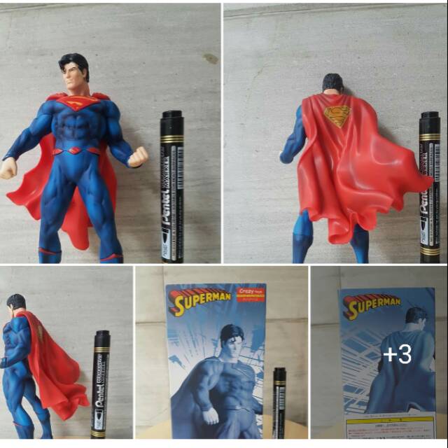Jual Mainan action figure SUPERMAN REBIRTH crazy toys statue | Shopee ...