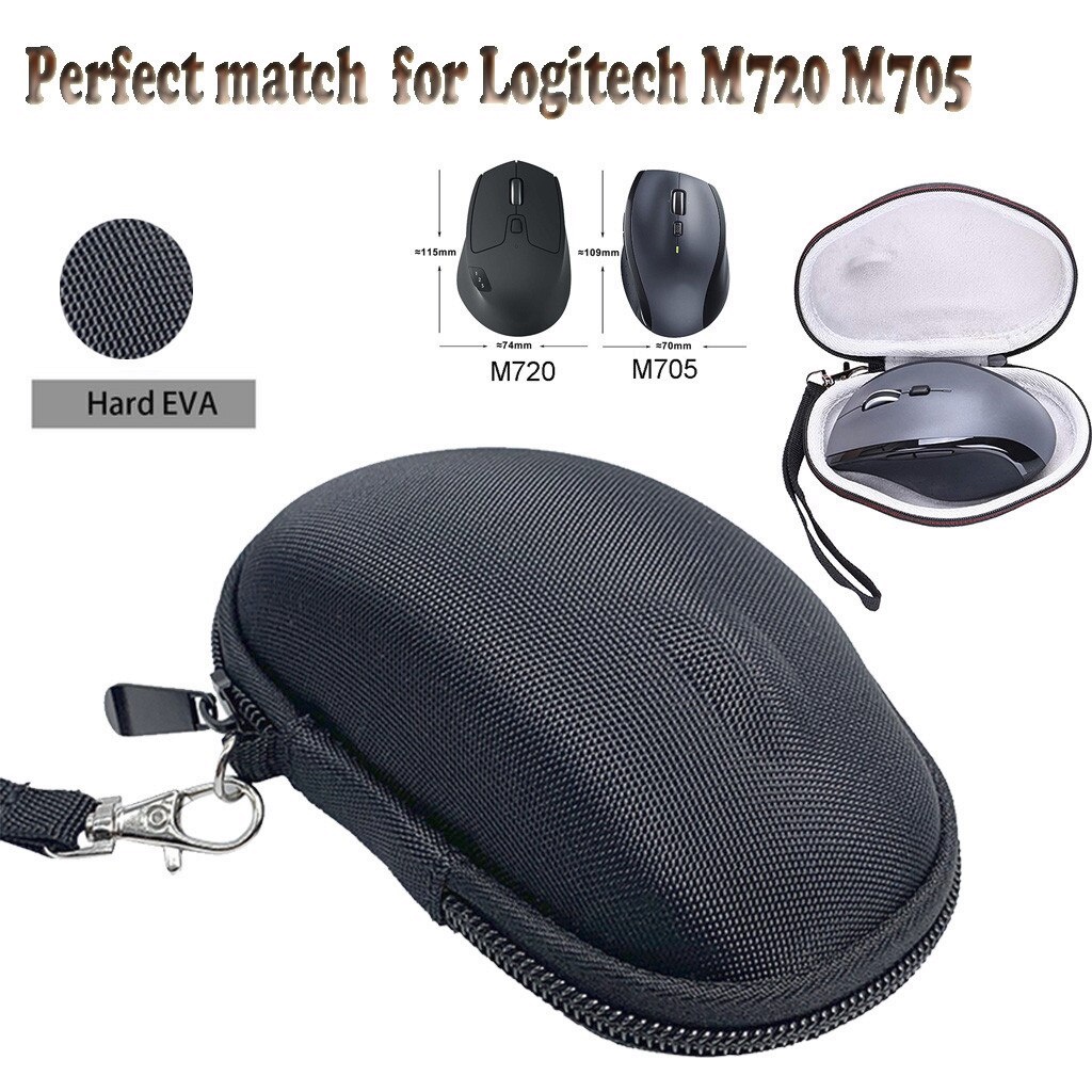Jual Logitech M720 M705 Hard Case Mouse Travel Casing Hardcase EVA ...