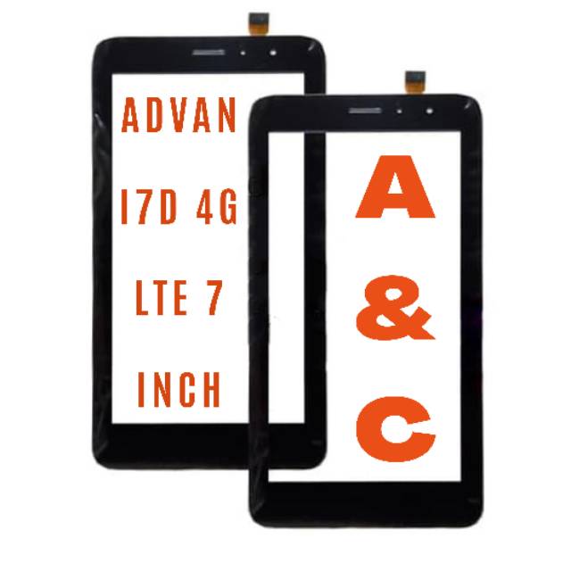 Jual TOUCHSCREEN Advan I7D 4G LTE (7 inch) Layar Sentuh HITAM | Shopee ...