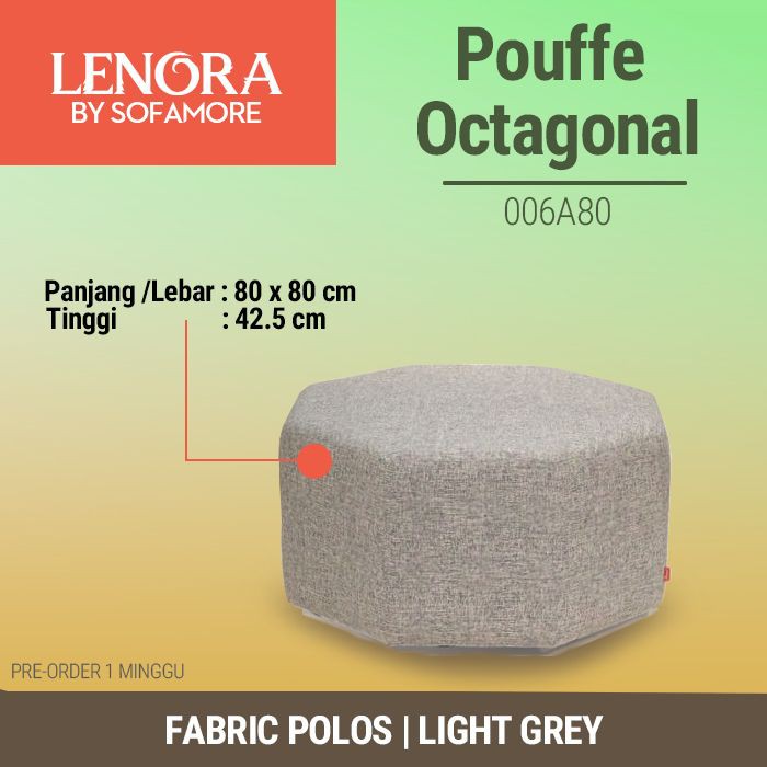 Jual Lenora Pouffe Octagonal Full 006A 80 (PRE ORDER) | Shopee Indonesia
