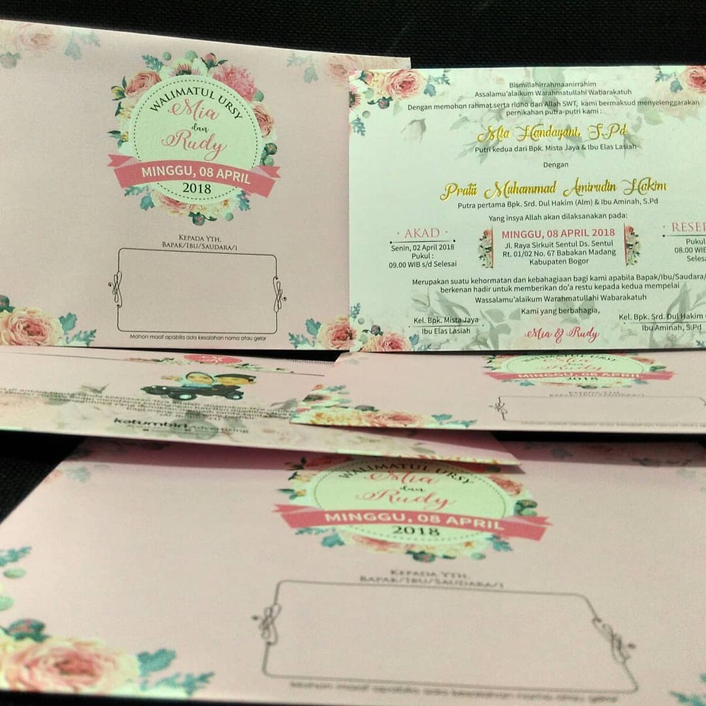 Jual Undangan Hard Cover Single Board Custom | Shopee Indonesia