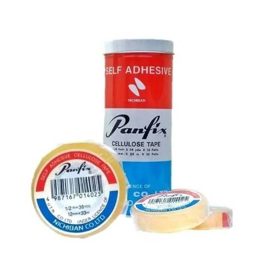 Jual PANFIX MINI Selotip / Cellulose Tape 1/2 inch x 36 yards Panfix ...