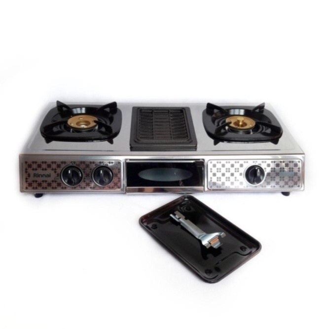 Jual Rinnai RI-524A Kompor Gas 2 Tungku + Pemanggang | Shopee Indonesia