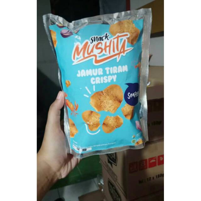 Jual Jamur Krispi Snack Mushita Rasa Seafood | Shopee Indonesia