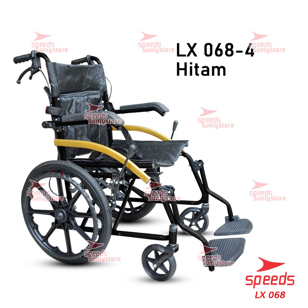 Jual SPEEDS Kursi Roda Travel Bisa Masuk Pesawat - Kursi Roda Warna Hitam Alluminium Bisa ...