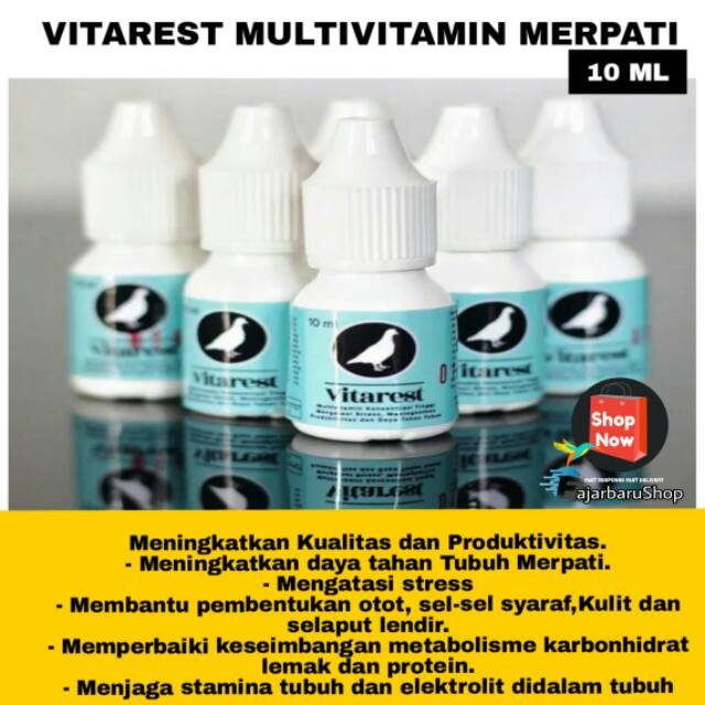 Jual Vitarest Multivitamin Burung Merpati | Shopee Indonesia