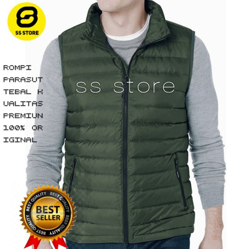 Jual ROMPI MOTOR/ ROMPI PARASUT PRIA WARNA HIJAU ARMY | Shopee Indonesia