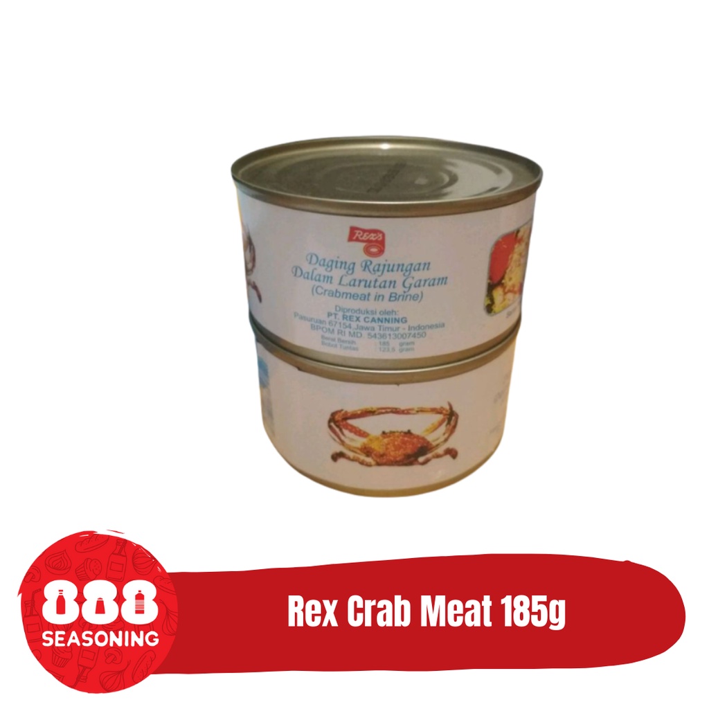 Jual REX Crab Meat (Daging Rajungan Kaleng) 185g | Shopee Indonesia
