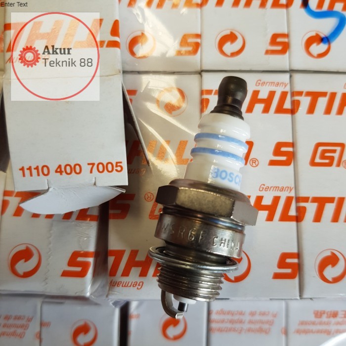 Jual busi spark plug STIHL ASLI chainsaw mesin rumput sprayer senso BY BOSCH ORIGINAL | Shopee ...