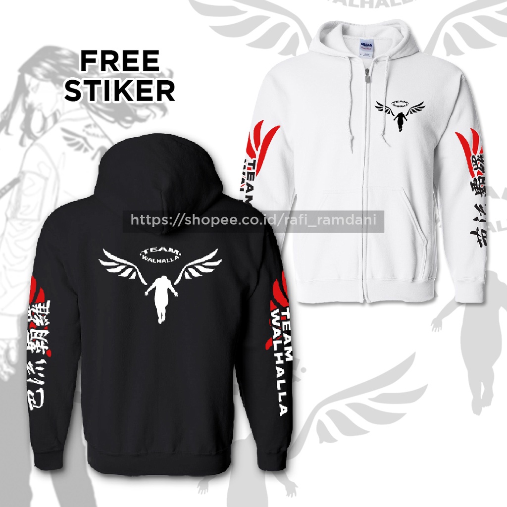 Jual Jaket Valhalla Tokyo Tevengers Zipper Dewasa Unisex | Jaket Geng ...