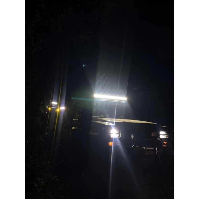 Jual LED LIGHT BAR OFFROAD 2 warna kuning kabut dan putih LAMPU SOROT ...