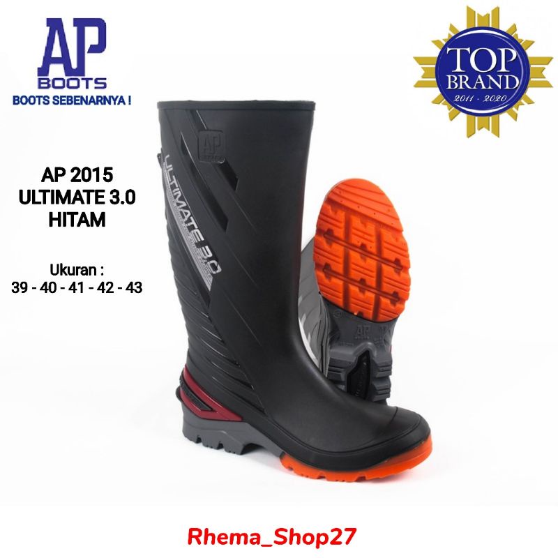 Jual AP BOOTS 2015 ULTIMATE 3.0 HITAM #TERBARU Sepatu Boots AP Ultimate ...