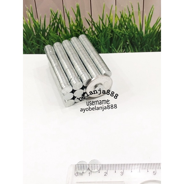 Jual Magnet NEODYMIUM bulat ukuran 8x1,5 satuan | Shopee Indonesia
