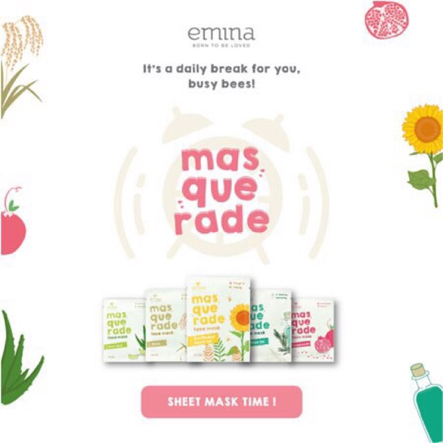 Jual Emina Masquerade Sheet Face Mask | Shopee Indonesia