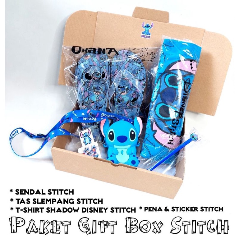 Jual Gift Box Stitch T-shirt shadow Stitch, Paket Lilo stitch | Shopee ...