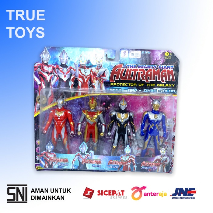 Jual TRUE TOYS - Robot Ultraman Dx Hero Ultraman Zero Geed Orb set 4pcs ...