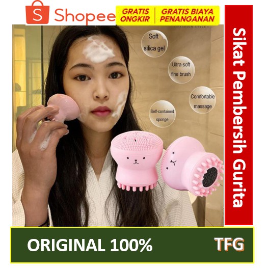 Jual Pembersih Wajah Gurita Sponge Penimbul Busa untuk Cuci Muka ...