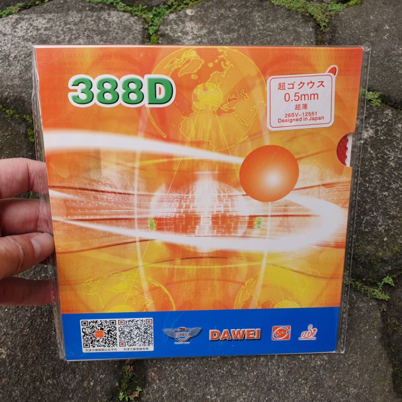 Jual dawei 388D long pips bintik bertahan rubber karet ping pong ...