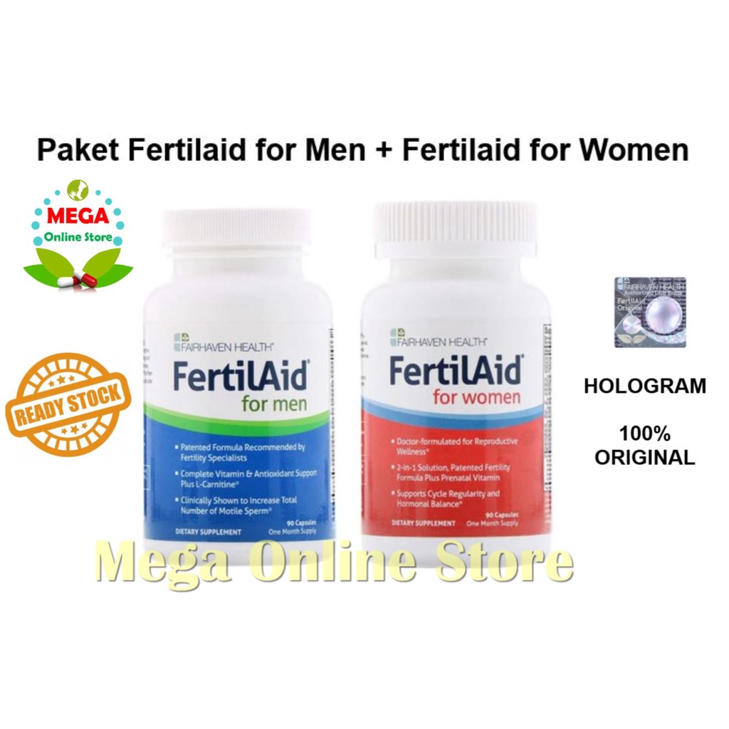 Jual Paket FertilAid for Men + FertilAid for Women 90 Caps | Shopee ...