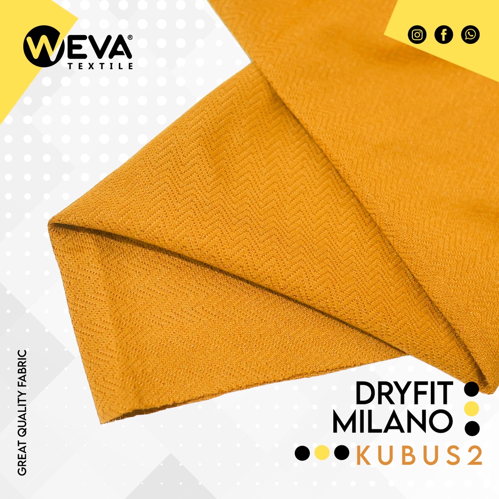 Jual Bahan Kain Jersey Dryfit Milano KUBUS 2 - Kain Drifit Weva Textile ...