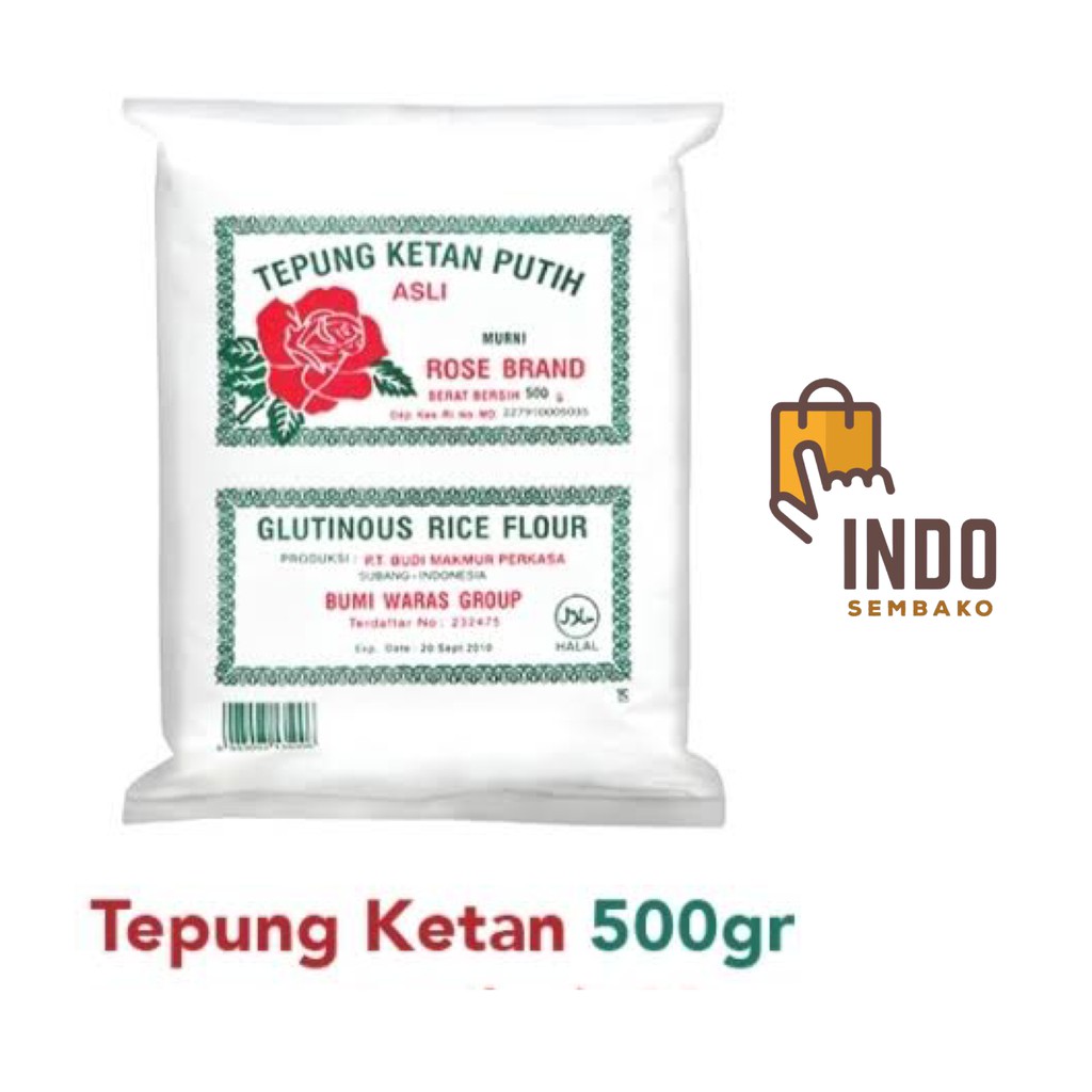 Jual Tepung Ketan Rose Brand 500g / Tepung Ketan Putih Rosebrand 500 ...