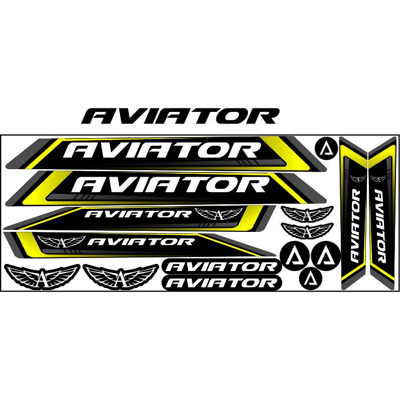 Jual STIKER SEPEDA AVIATOR BIKE STIKER BIKE DECAL | Shopee Indonesia