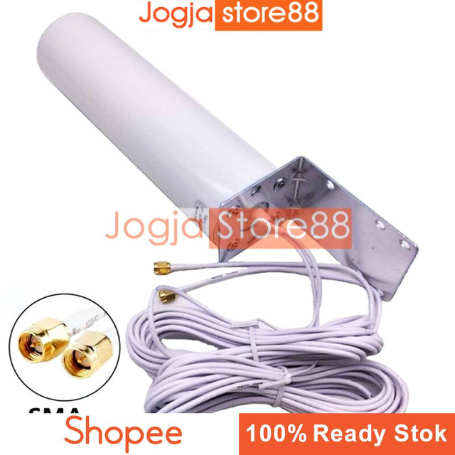 Jual Antena Eksternal 3G 4G LTE 12dBi Konektor SMA - White | Shopee ...