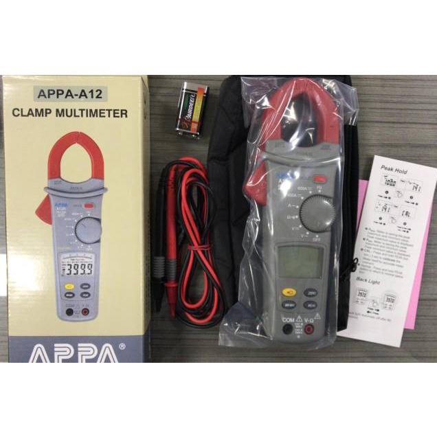 Jual Appa A12 Digital Clamp clam Meter Tang Ampere amper A 12 asli original ori | Shopee Indonesia