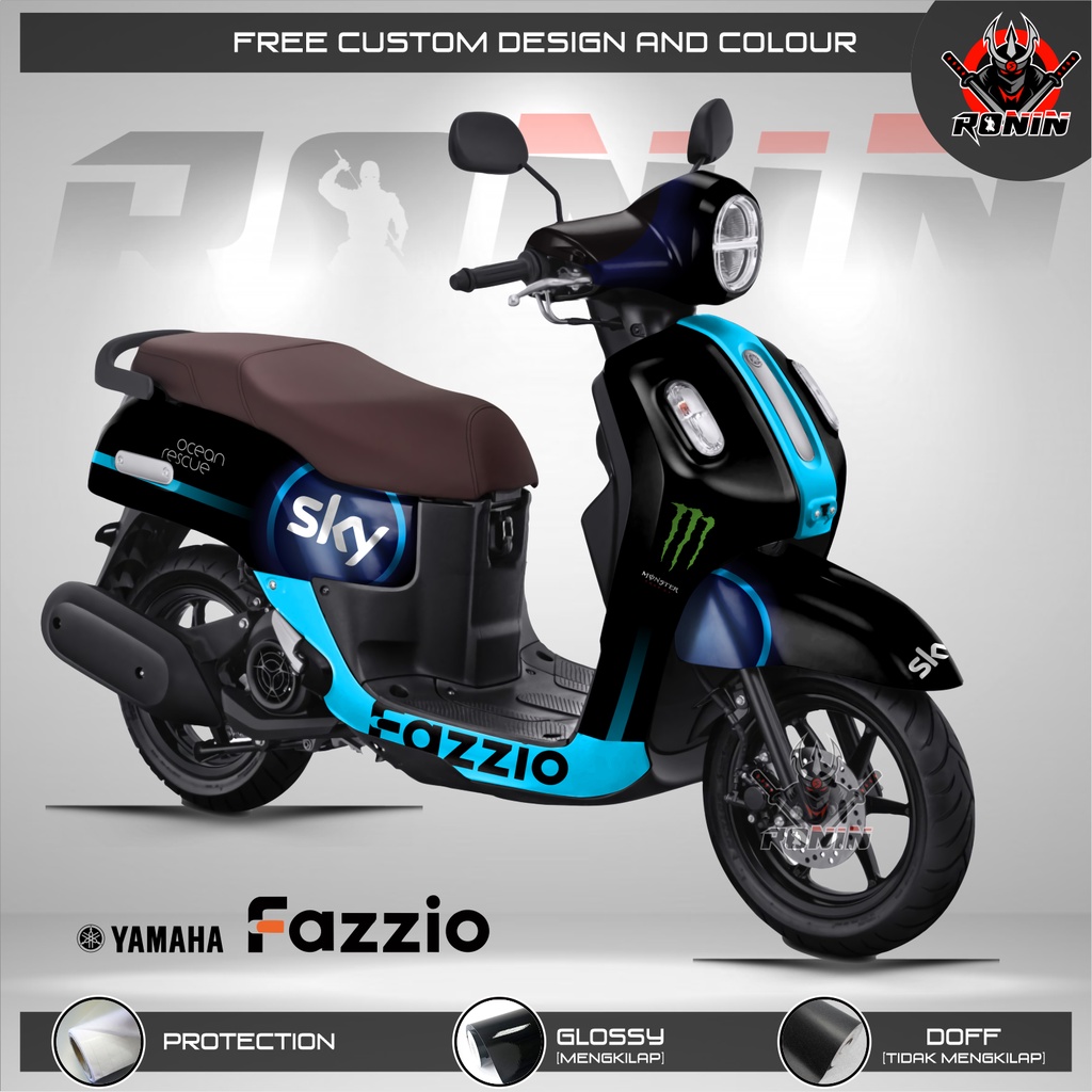 Jual Sticker Decal Yamaha Fazzio Motif SKY Livery | Shopee Indonesia